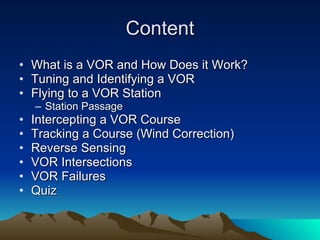 Vor navigation and_tracking | PPS