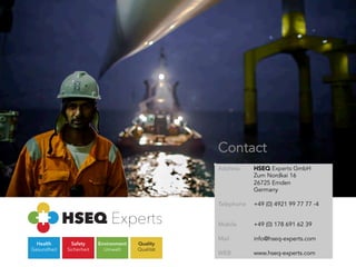 "Health & Safety" for the Offshore Industry | PDF