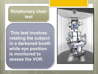 Vor tests and vertigo treatment | PPTX