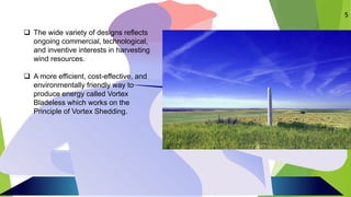 Vortex bladeless wind generator ppt | PDF