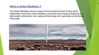 Vortex bladeless wind generator ppt | PDF