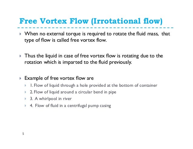 Fluid MechanicsVortex flow and impulse momentum