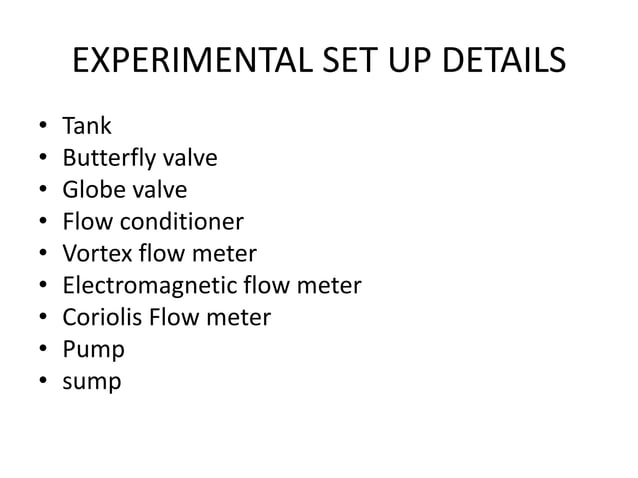 Vortex flow meter project | PPTX