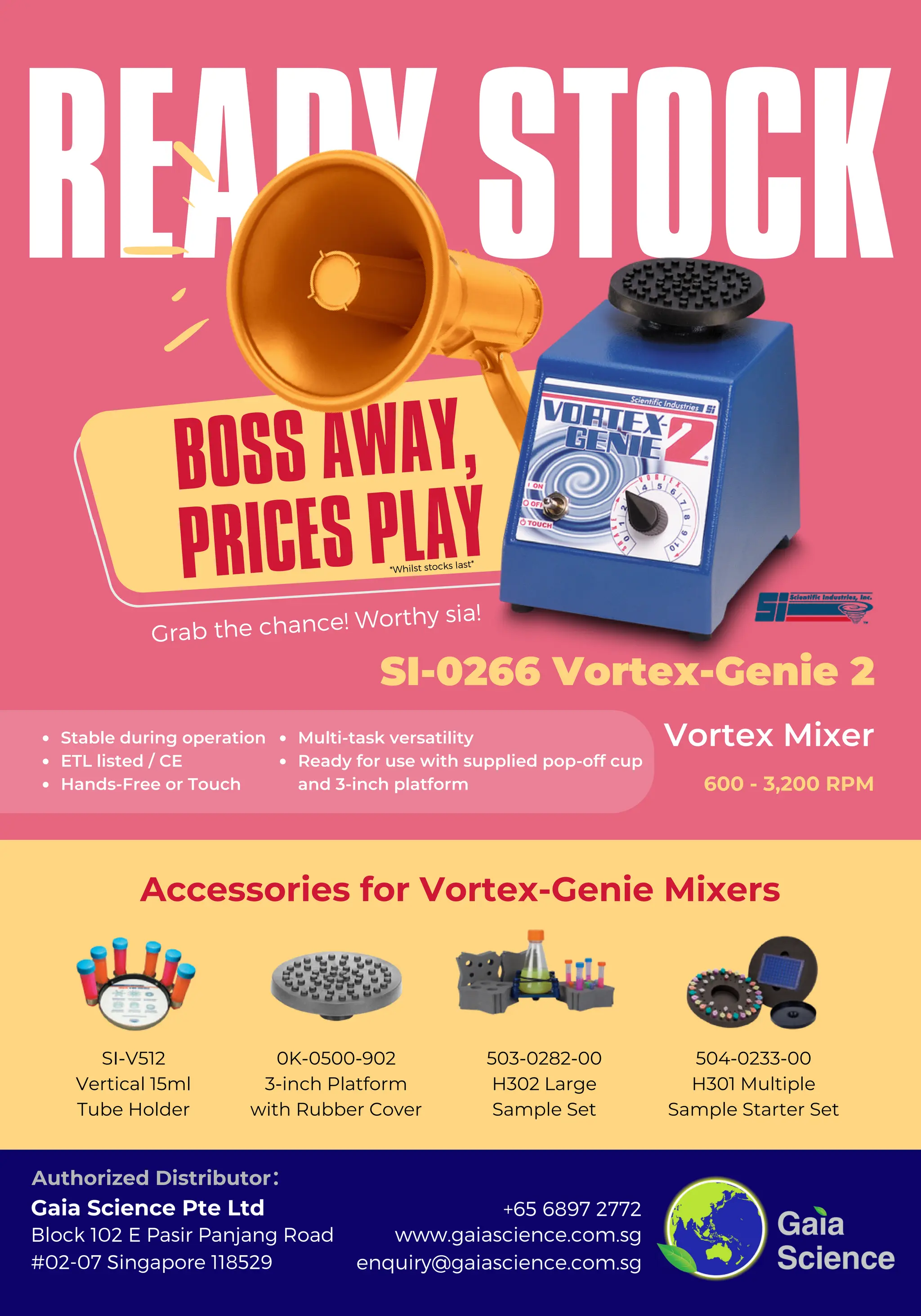 Vortex Genie 2 Mixer Supplier in Singapore | PDF