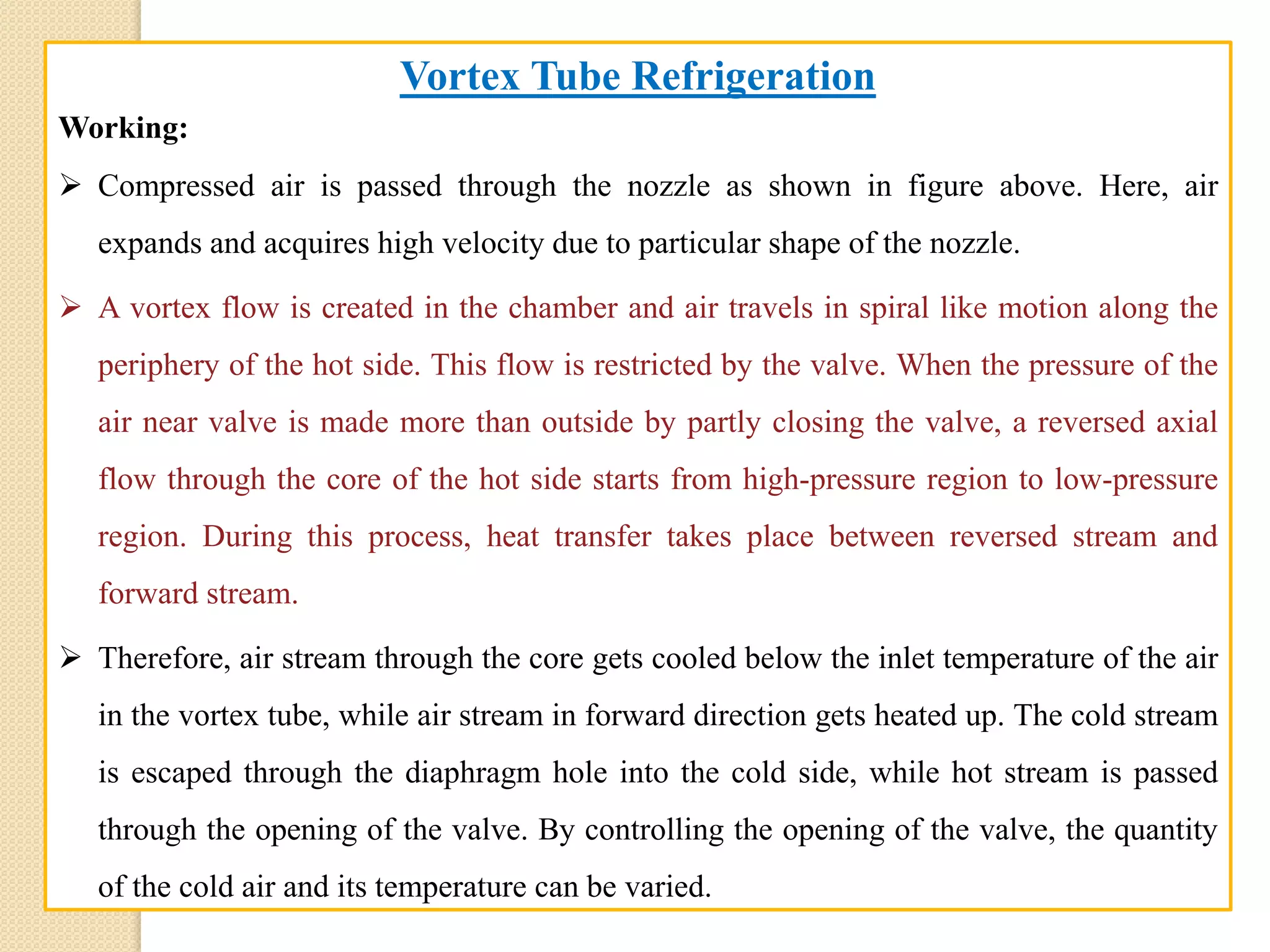 Vortex tube _steam_jet_refrigeration | PDF