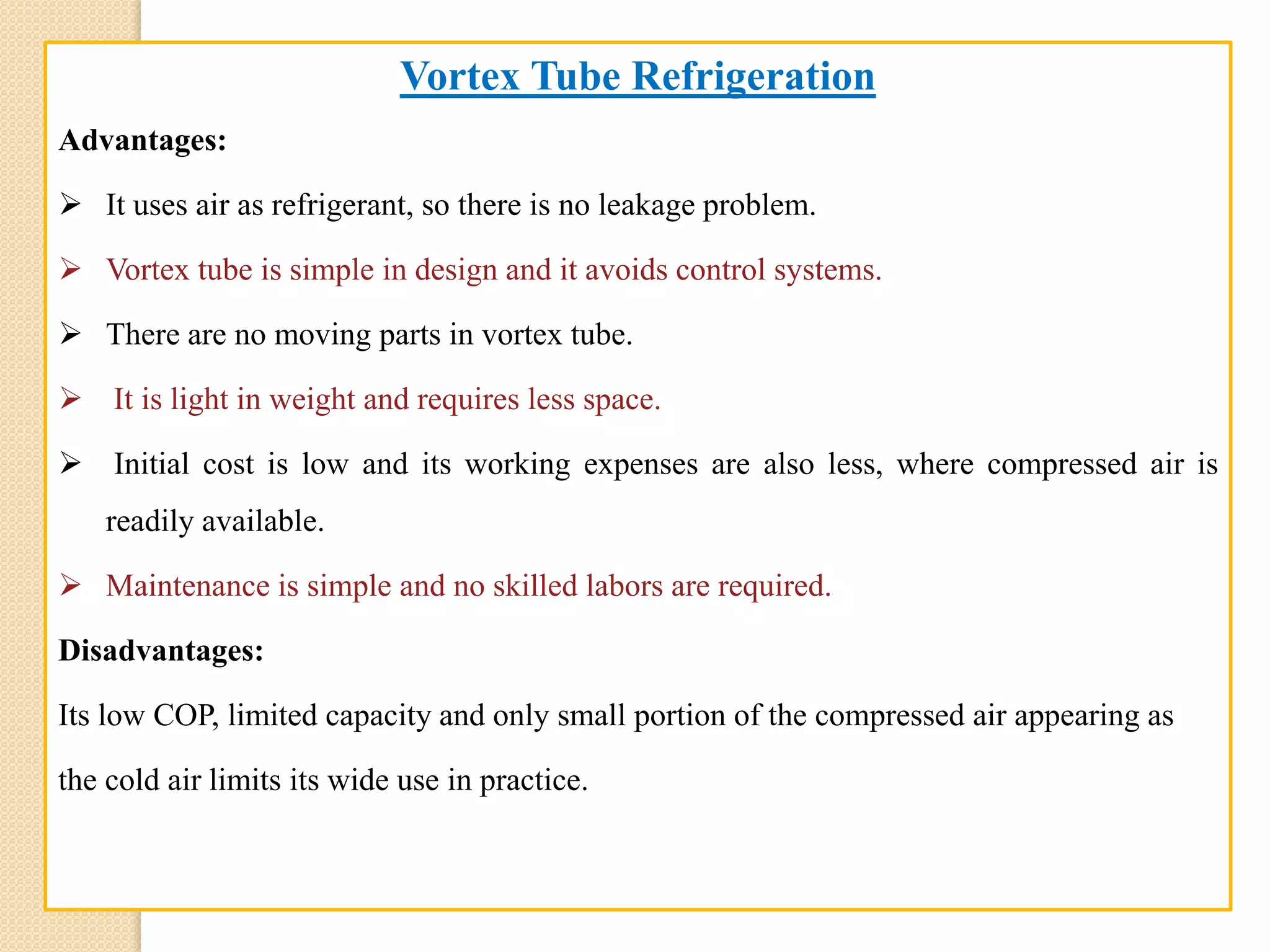 Vortex tube _steam_jet_refrigeration | PDF