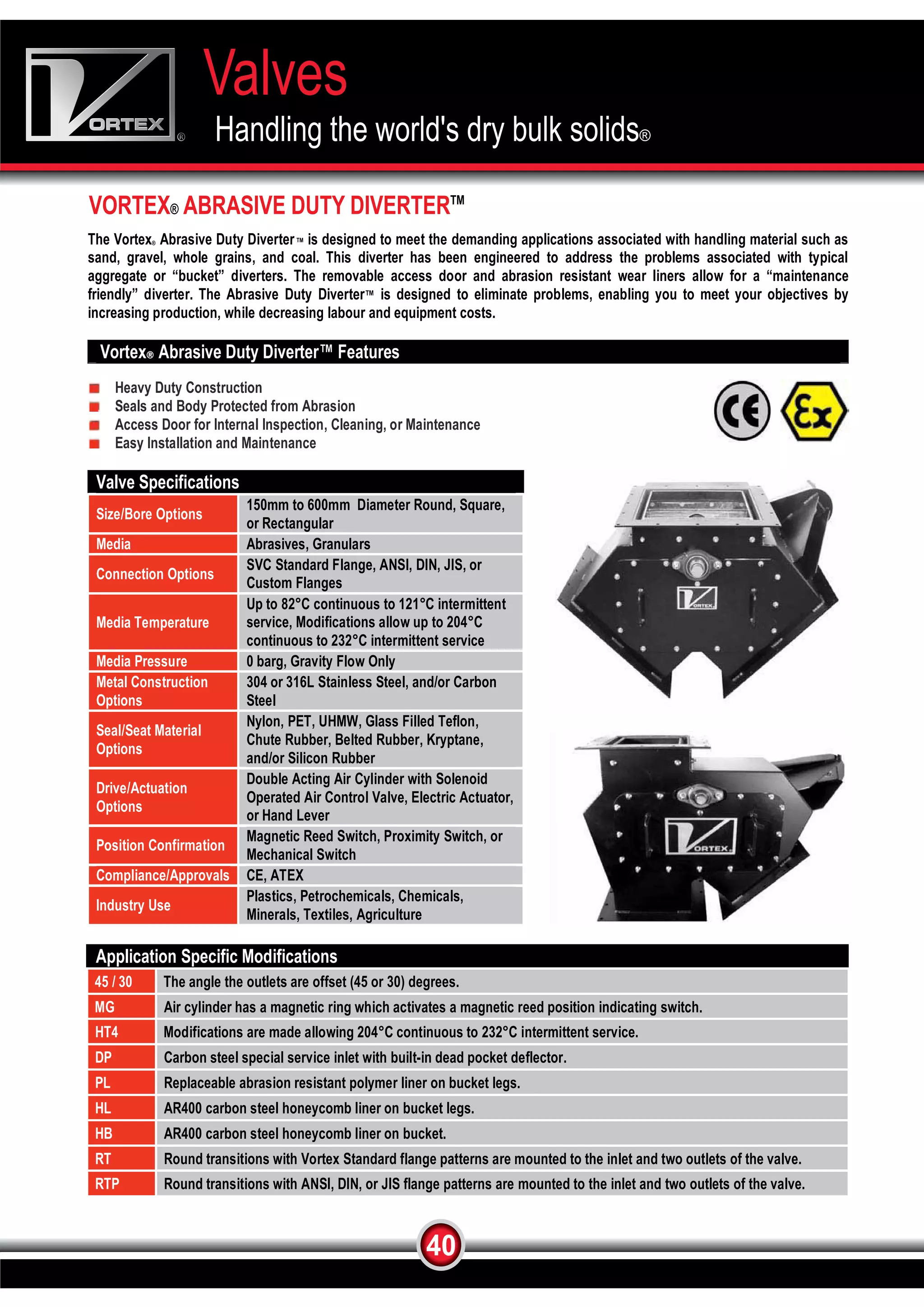 Vortex Valves - Handling Dry Solids | PDF | Chemistry | Science