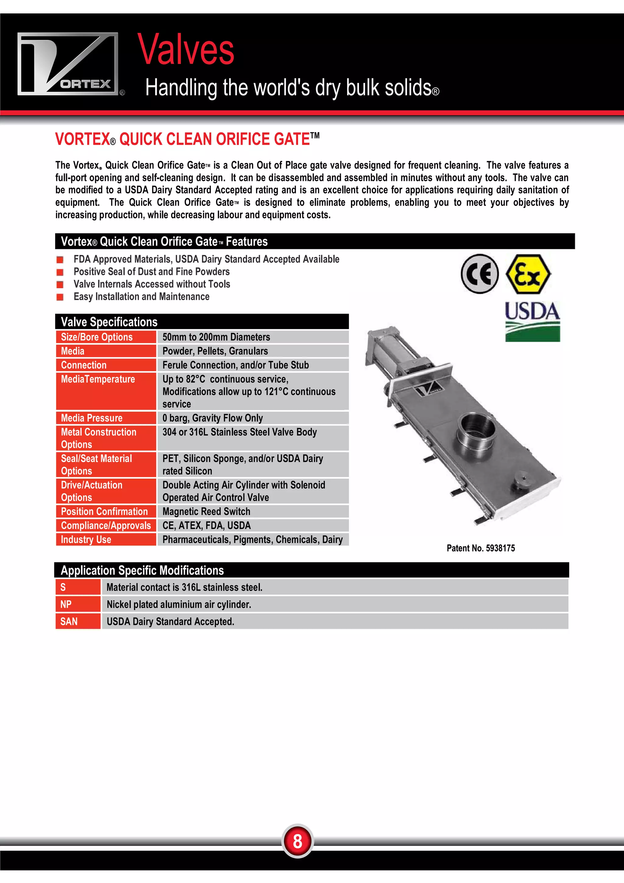 Vortex Valves - Handling Dry Solids | PDF | Chemistry | Science