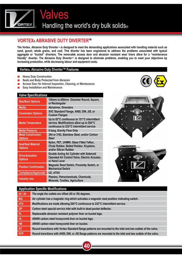 Vortex Valves - Handling Dry Solids | PDF | Chemistry | Science