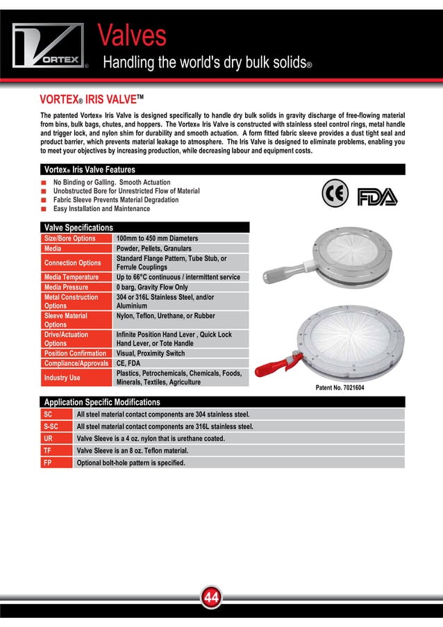 Vortex Valves - Handling Dry Solids | PDF | Chemistry | Science