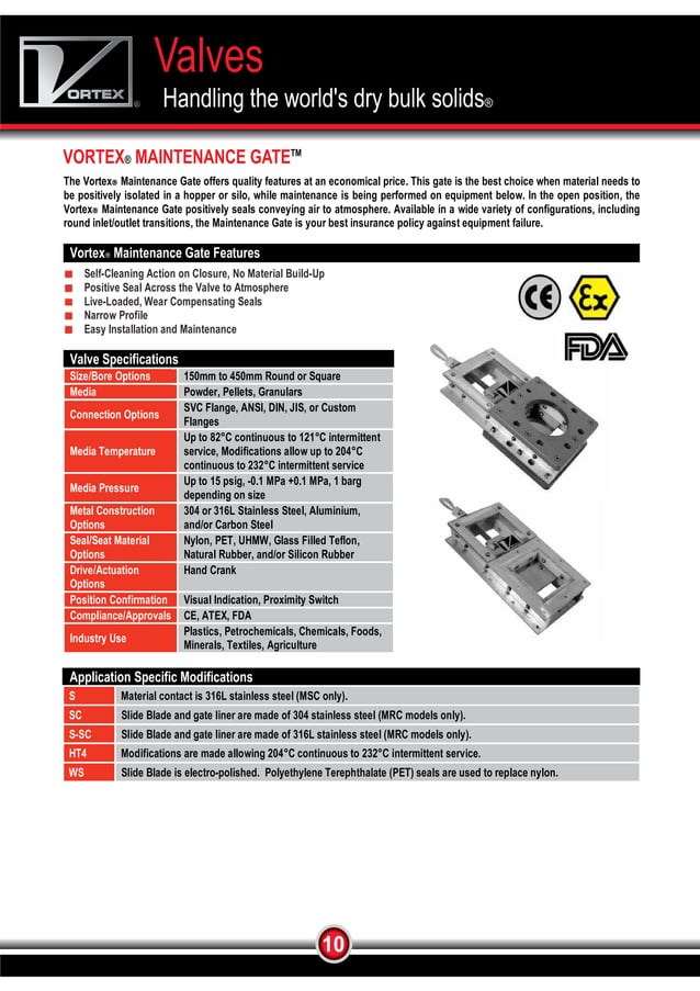 Vortex Valves - Handling Dry Solids | PDF | Chemistry | Science