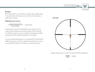 VORTEX VIPER VMR-1 MOA Reticle Subtensions | Optics Trade | PDF