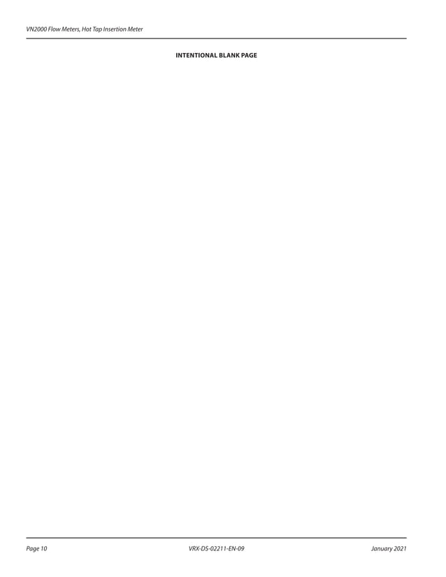 Vortex vn2000 datasheet badger meter flow meters hot tap insertion ...