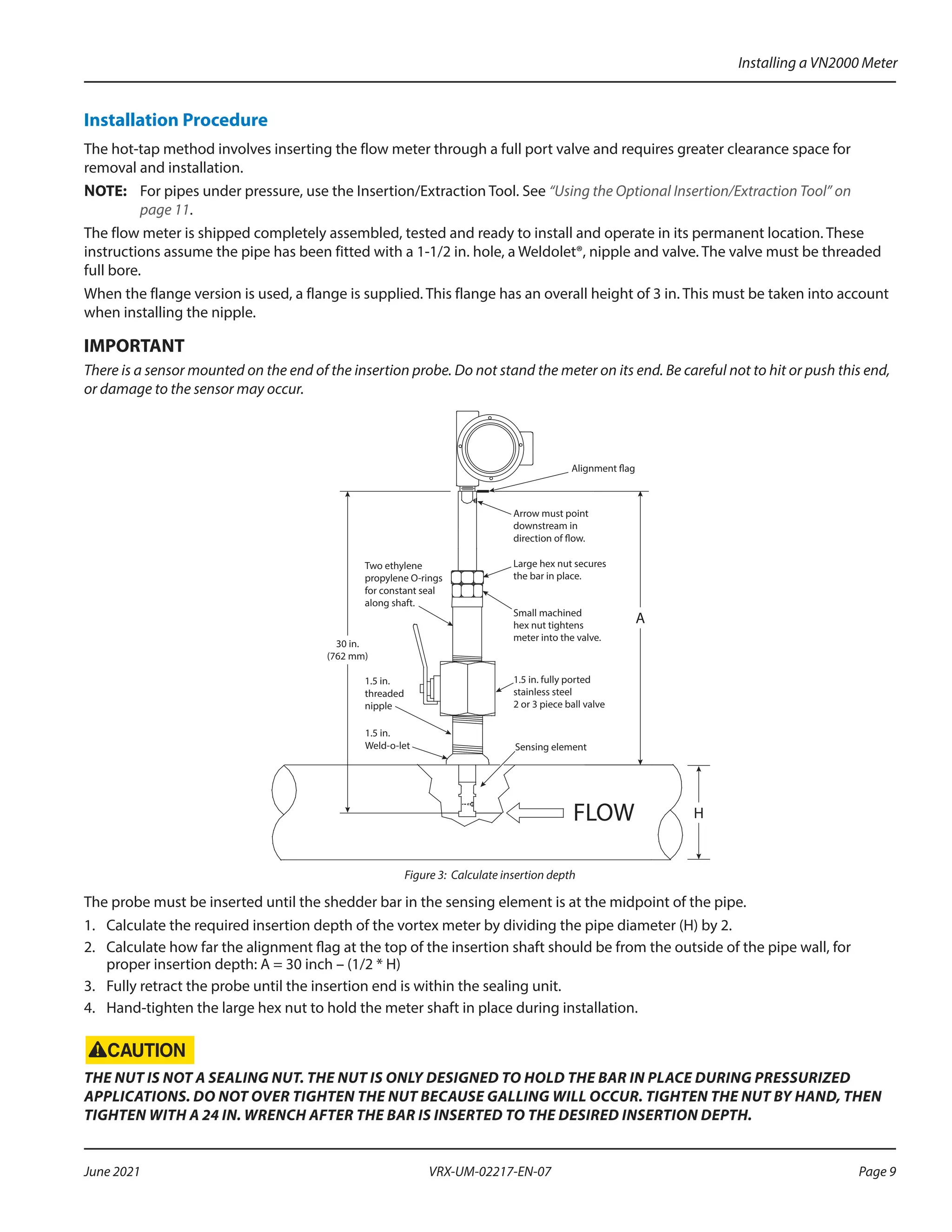 Vortex vn2000 manual badger meter flow meters hot tap insertion meter | PDF