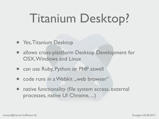 Appcelerator Titanium - Hybrid App-Development | PPT