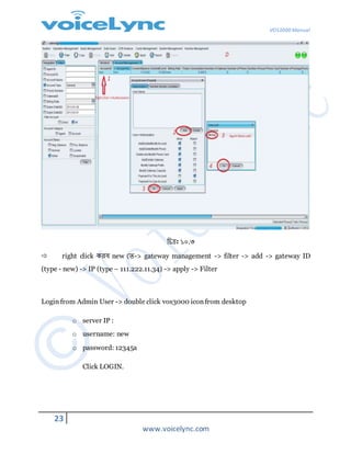 Vos3000 manual | PDF