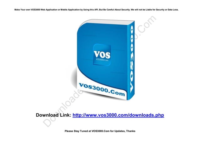 Vos3000 web interface_developing_manual(vos3000.com) | PDF