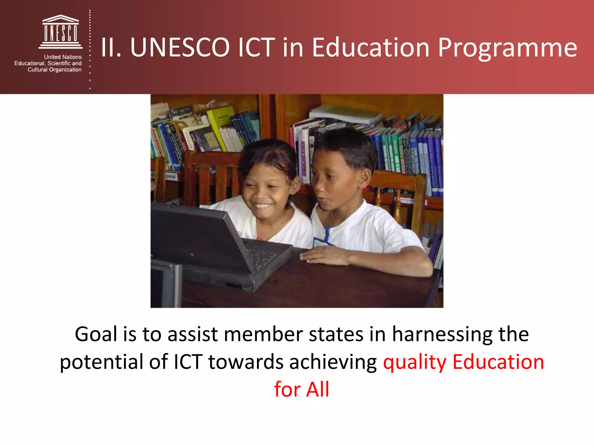 Unesco - ICT in education programme | PDF