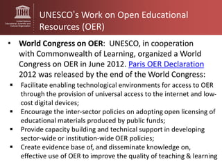 Unesco - ICT in education programme | PDF