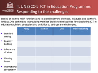 Unesco - ICT in education programme | PDF