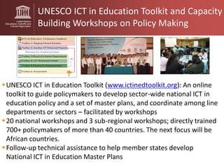 Unesco - ICT in education programme | PDF
