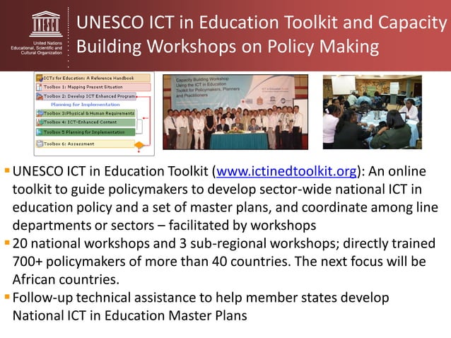 Unesco - ICT in education programme | PDF | Professional School ...