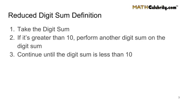 Digit sum method | PPT