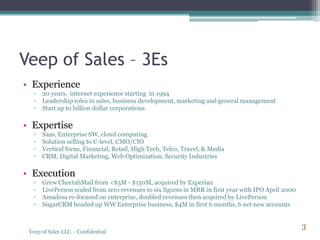 Veep of Sales overview 5 13 | PPT