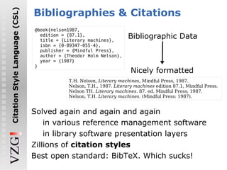 Quick introduction to the Citation Style Language (CSL) | ODP