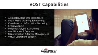 VOST Training/Exercise Program - Epicenter Media & Training Info Deck | PPT