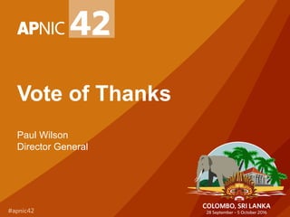 Vote of Thanks | PDF