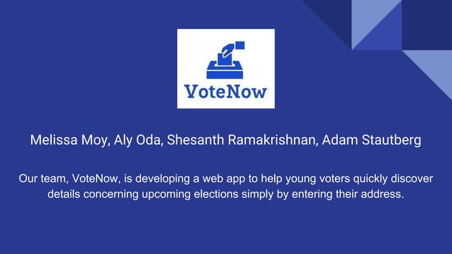 VoteNow presentation 3 | PPT