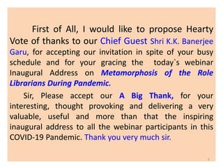 Vote of thanks | PPT