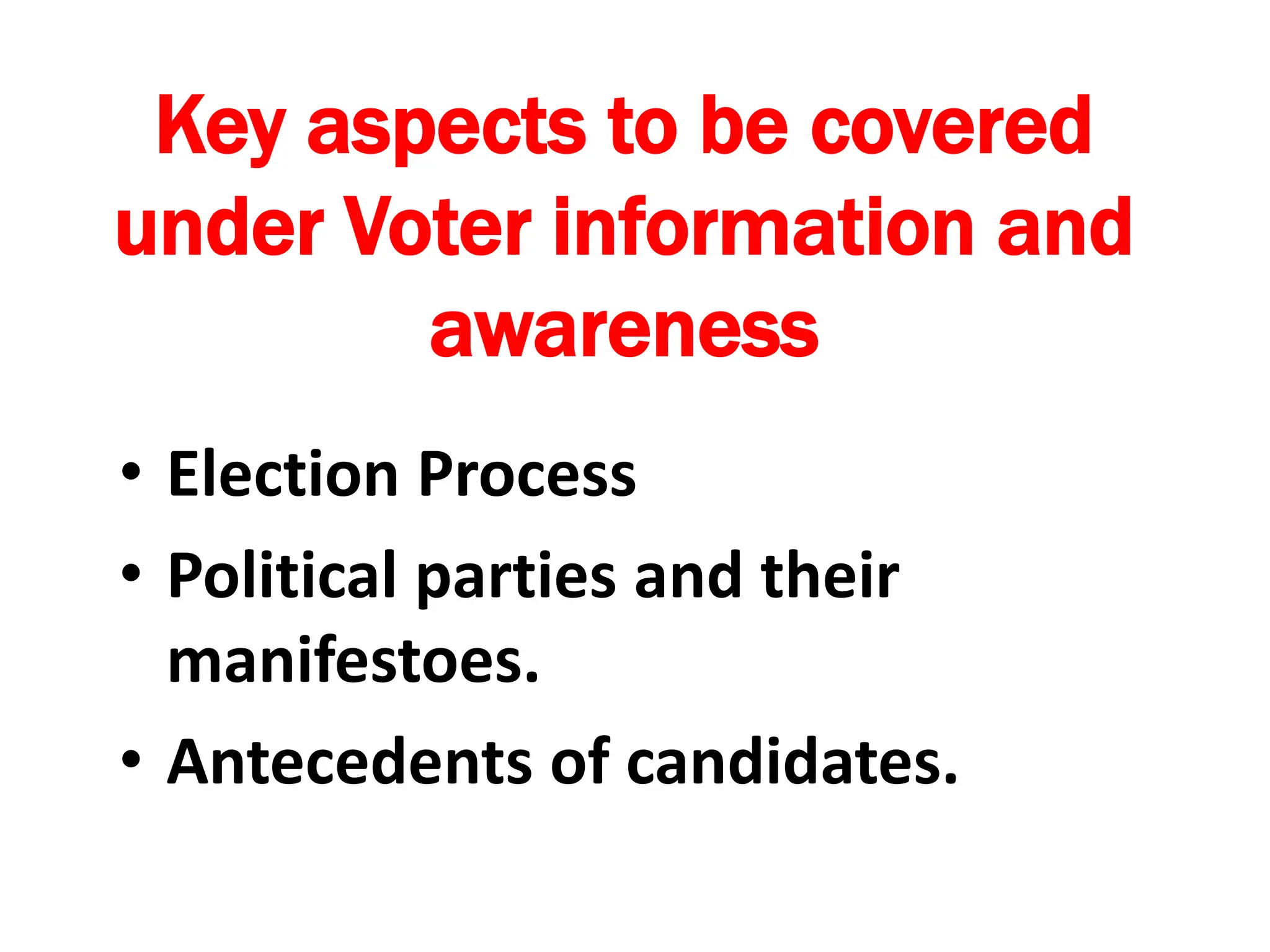 A ppt on Voter Education & Awareness.PPTX | Elections | Politics