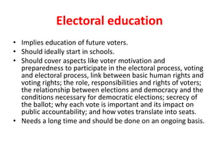 A ppt on Voter Education & Awareness.PPTX