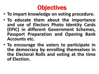 A ppt on Voter Education & Awareness.PPTX