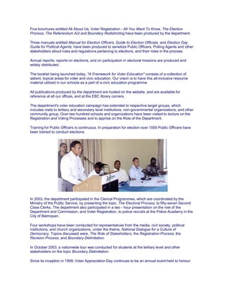 Voter Education Book Launching--February 5, 2004 | PDF | Civic affairs ...
