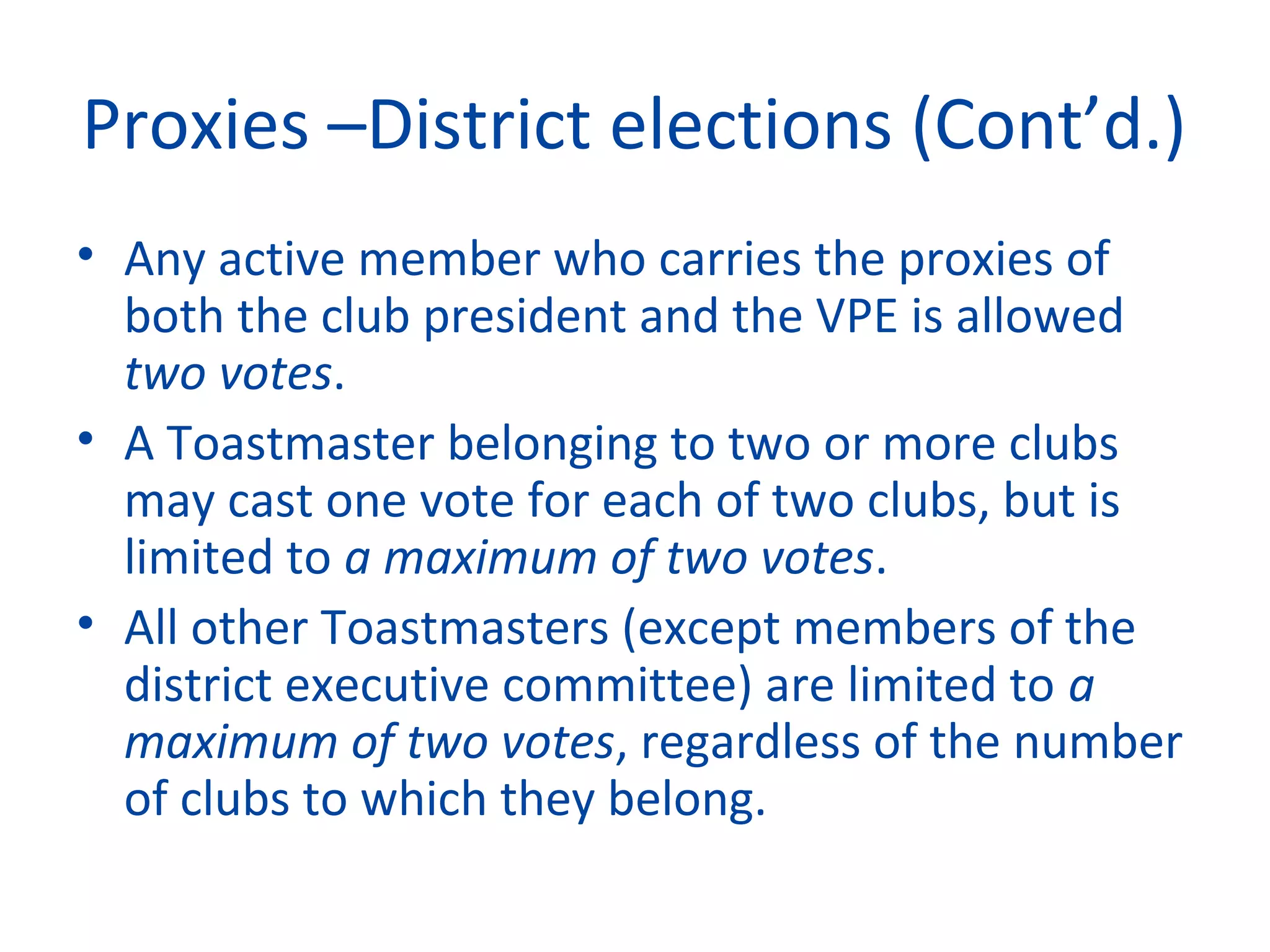 Voter education for toastmasters 2014( 2) | PPT | Elections | Politics