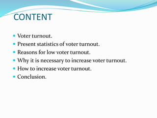 Voter turnout | PPTX