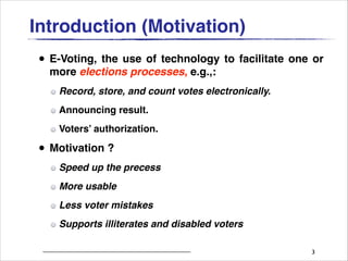 An Overview of E-Voting Systems and Vote Verification Techniques | PPT