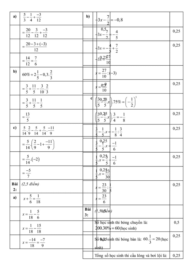 Đề Thi HK2 Toán 6 - THCS Võ Thành Trang | PDF