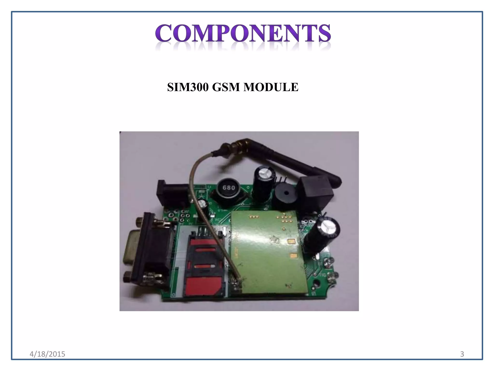 gsm based Voting system | PPTX
