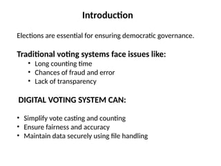 voting-system difference research for university student | PPTX