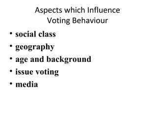 Voting behaviour ppt | PPT
