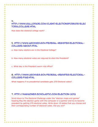 Voting & election webquest | PDF
