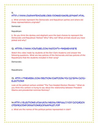 Voting & election webquest | PDF