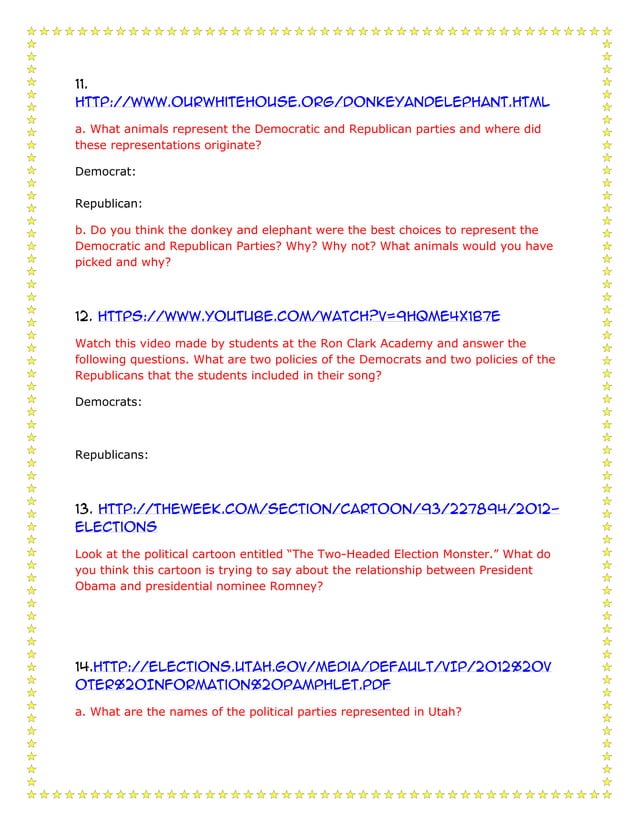 Voting & election webquest | PDF