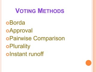 Voting Methods | PPTX