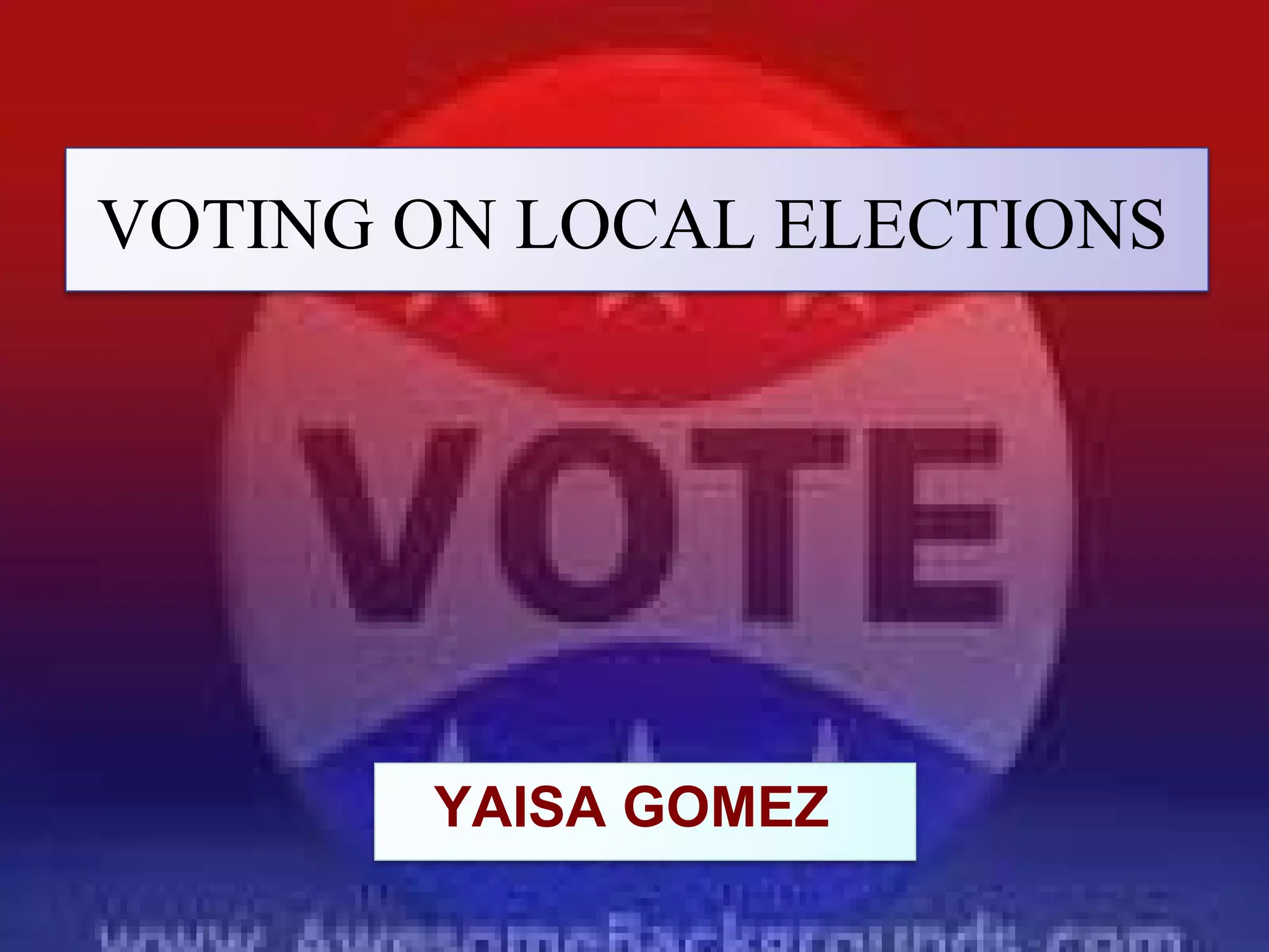 Voting powerpoint | PPT