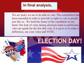 Voting powerpoint | PPT